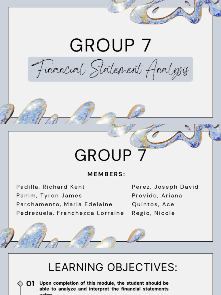 GROUP 7 Financial Statement Analysis Compressed | PDF | Dividend ...
