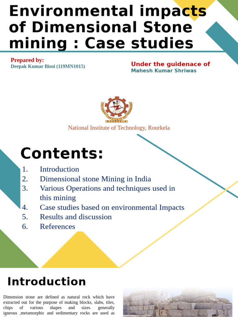 Environmental Impacts of Stone Mining | PDF | Rock (Geology) | Marble