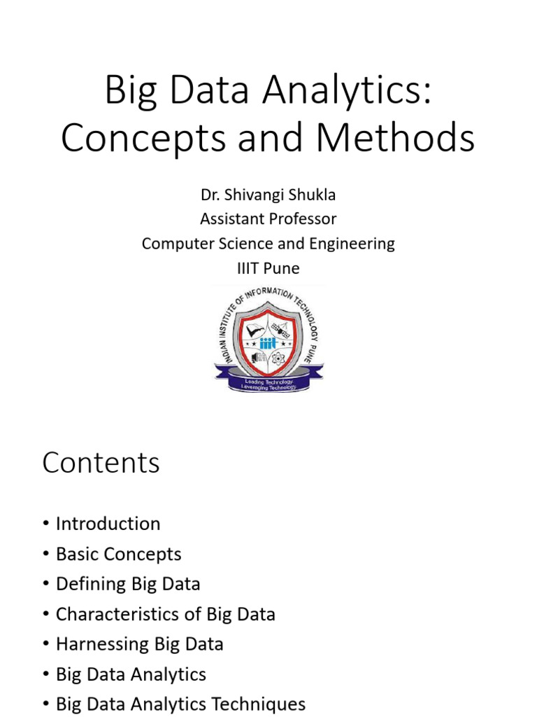 Bda 1 - Concepts and Methods | PDF | Analytics | Big Data