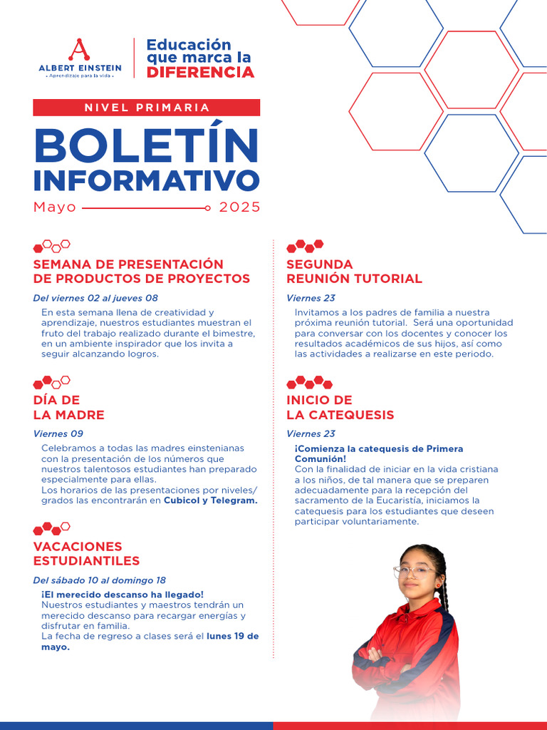 Boletín Informativo 2025-Primaria | PDF