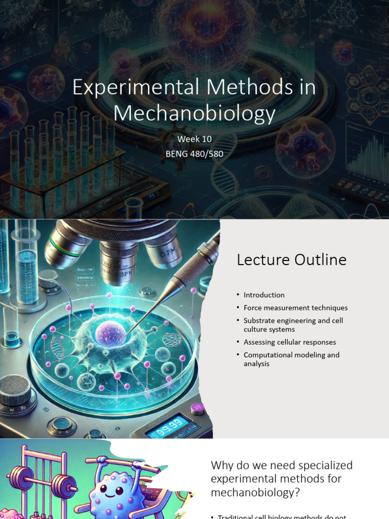 Week+10+ +Experimental+Methods+in+Mechanobiology | PDF | Extracellular ...