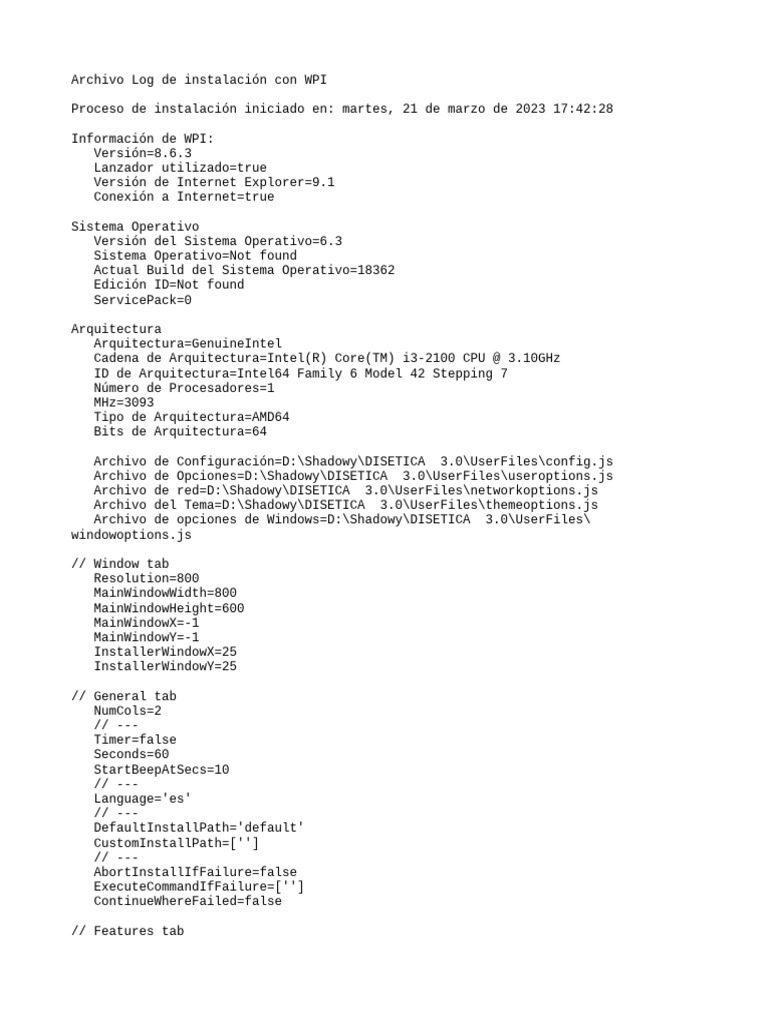 WPI Log2 | PDF | Compatibles con PC Ibm | Familias de sistemas operativos