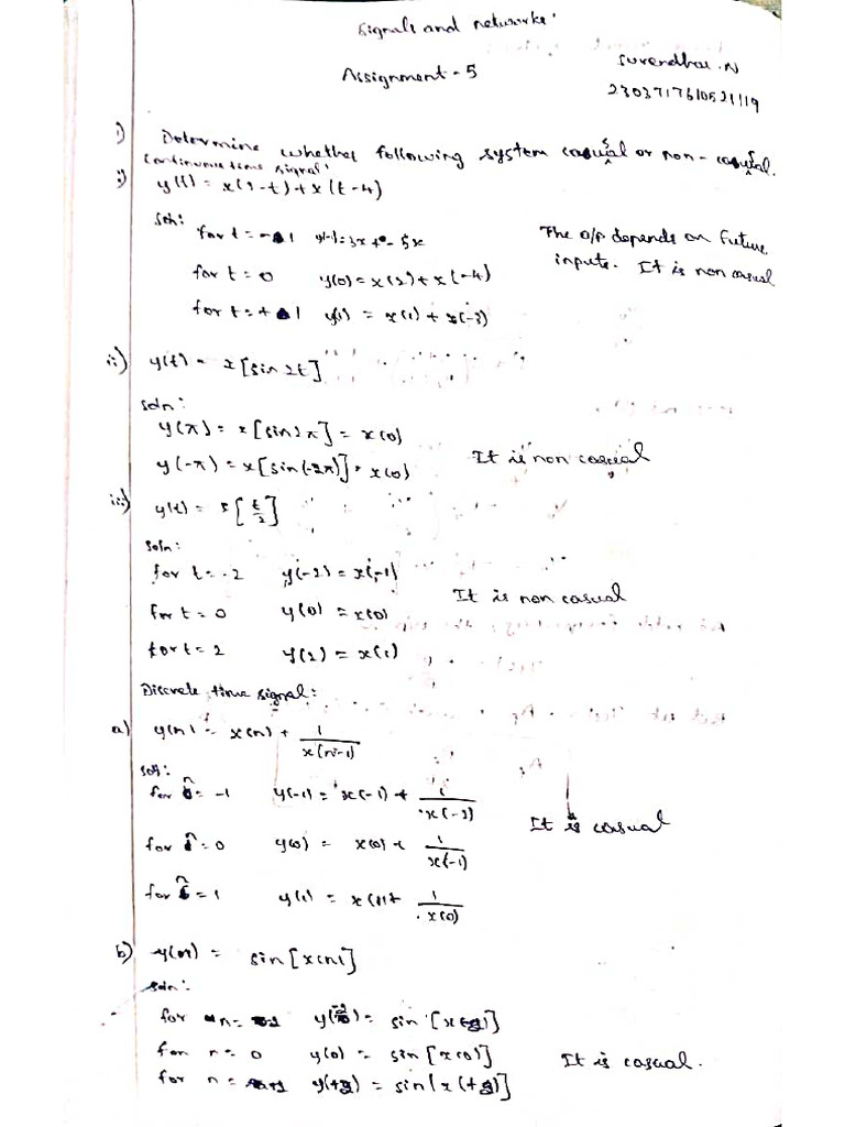 119 Assignment 5 Signals | PDF