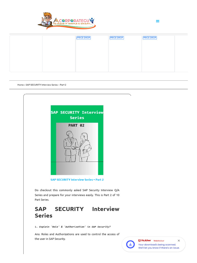 SAP SECURITY Interview Series - Part 2 | PDF | Software | Information Retrieval