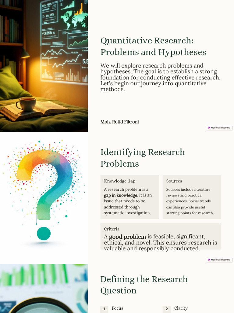 Quantitative-Research-Problems-and-Hypotheses | PDF | P Value | Null Hypothesis