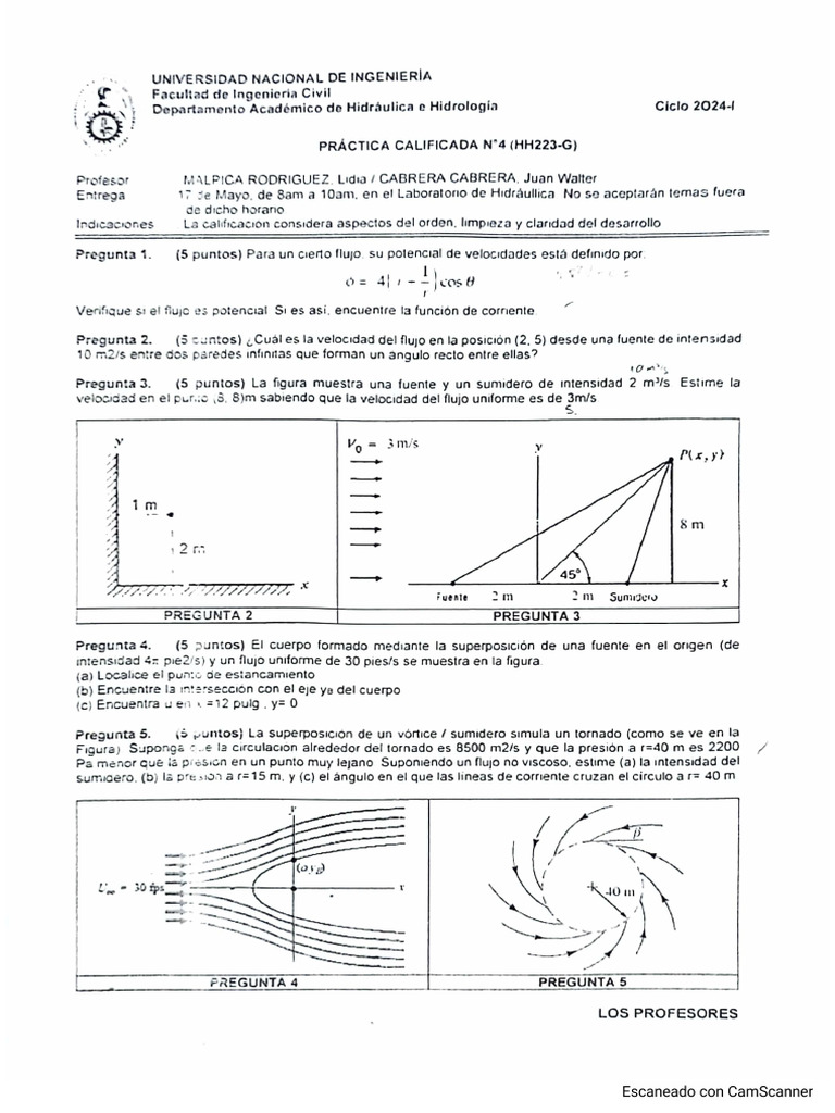 PC4 - Fluidos I 24-1-1 | PDF