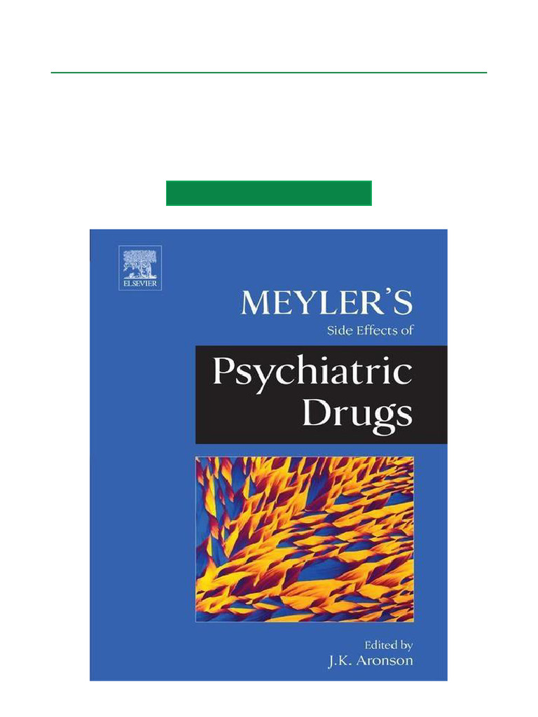 Grab Now Meyler's Side Effects of Psychiatric Drugs Updated Edition ...
