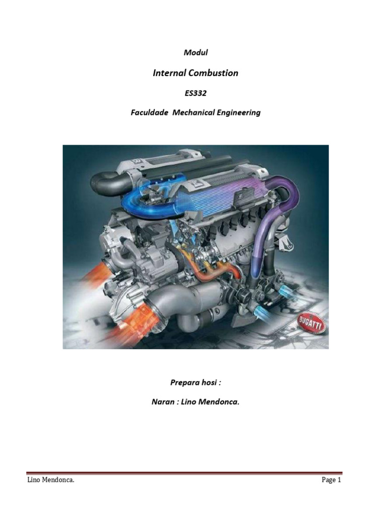 Modul Internal Combustion | PDF | Internal Combustion Engine | Engines