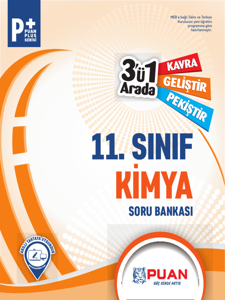 Puan Yayınları 11. Sınıf Kimya 3'ü 1 Arada Soru Bankası | PDF