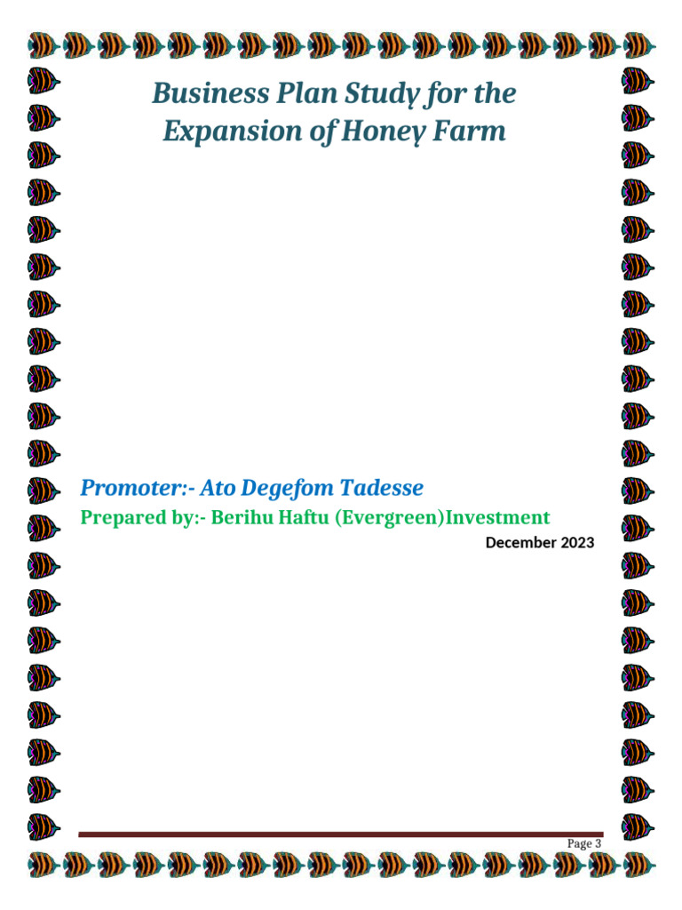 Beekeeping Business Plan for Ethiopia | PDF | Beekeeping | Beehive