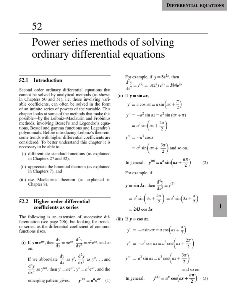 Lecture 1 | PDF | Recurrence Relation | Power Series