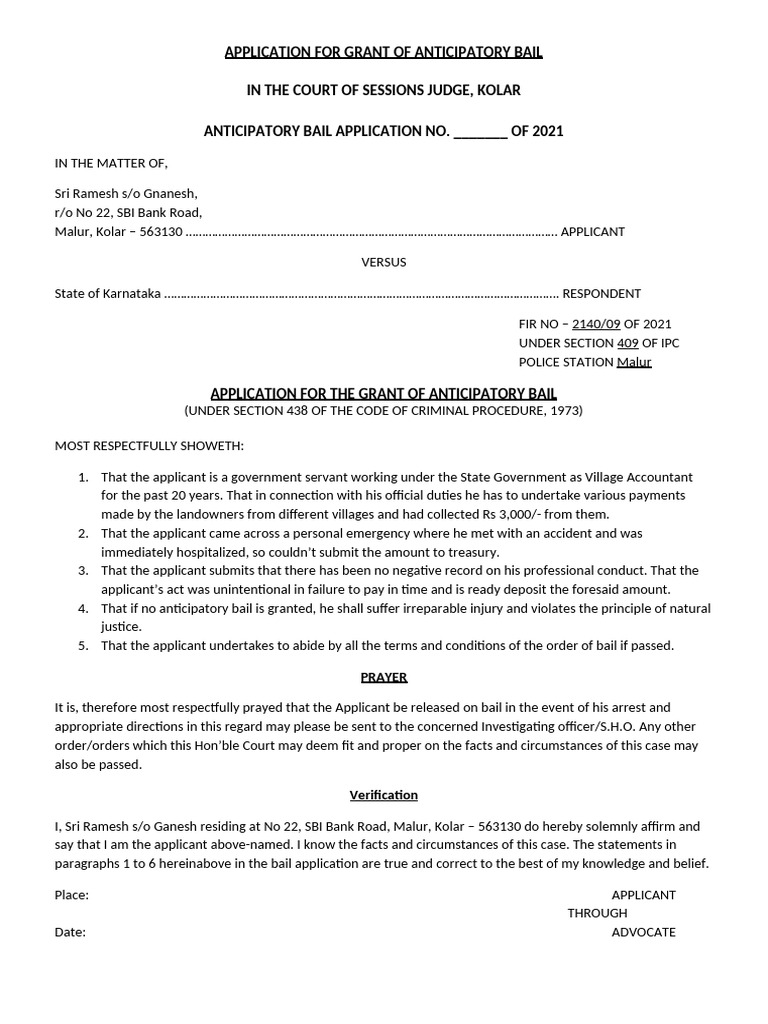 Criminal-Q2 Anticipatory Bail | PDF | Bail | Criminal Procedure In South Africa