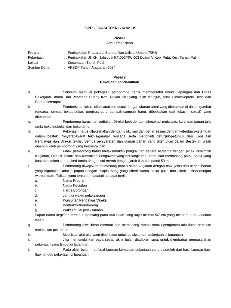 Spesifikasi Agregat Kelas B | PDF