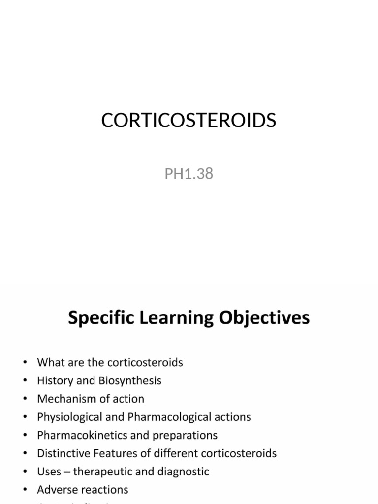 Corticosteroids Gms | PDF