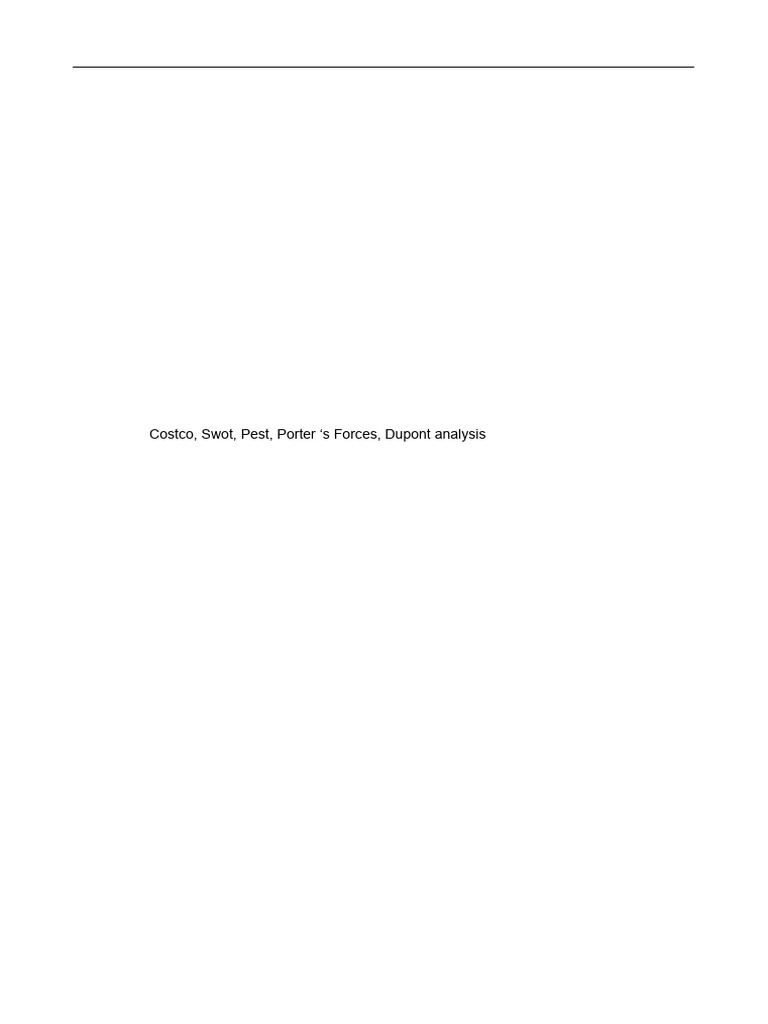 A Case Study of Costco From Business and Financial | PDF | Retail | Costco