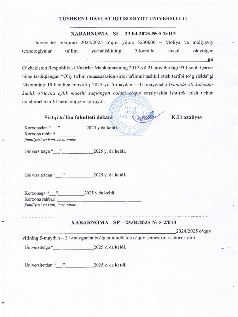 Moliya Va Moliyaviy Texnologiyalar | PDF