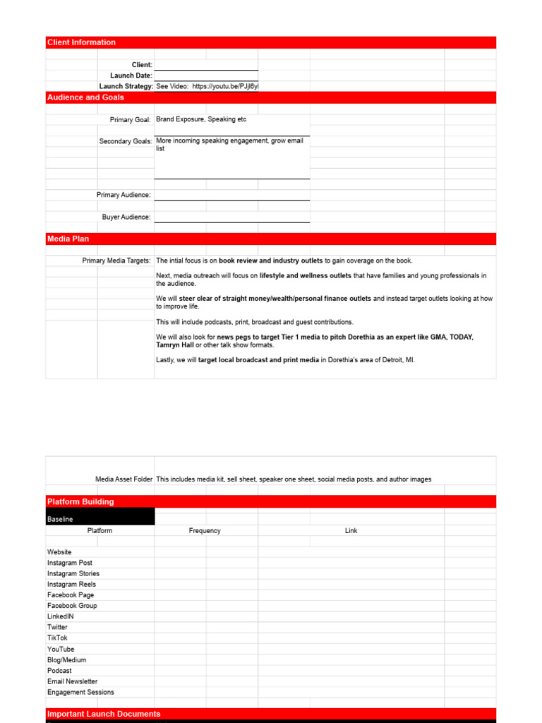 BL Marketing Roadmap - SAMPLE | PDF | Books | Search Engine Optimization