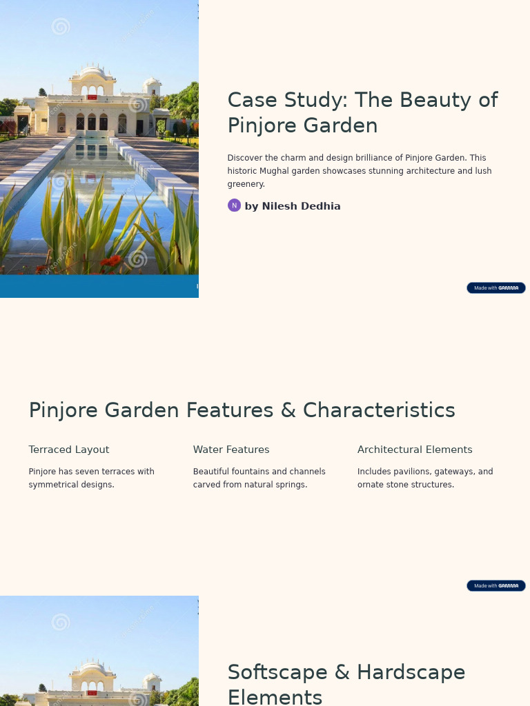 Case Study The Beauty of Pinjore Garden | PDF