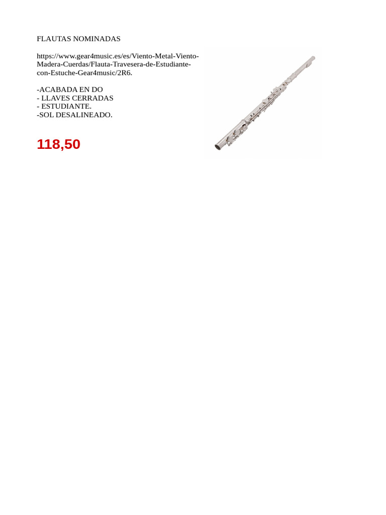 flautas traveseras buenas | PDF
