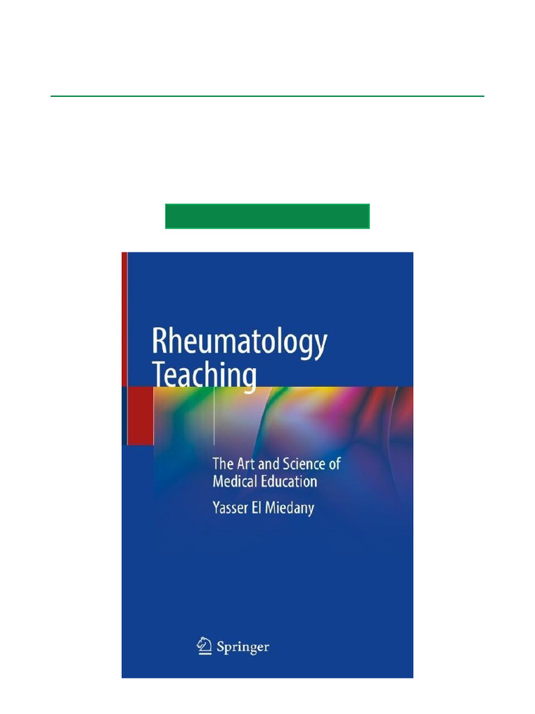 Hardcover Rheumatology Teaching The Art and Science of Medical ...