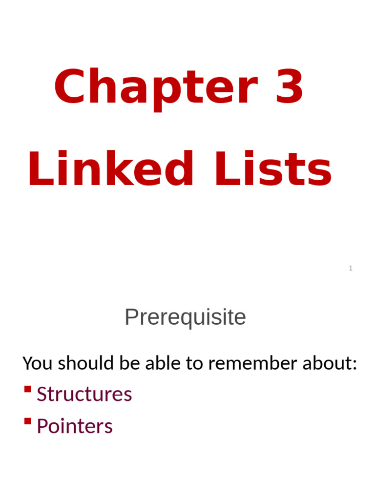 Chapter 3 Linked Lists-2 | PDF | Pointer (Computer Programming) | Computing