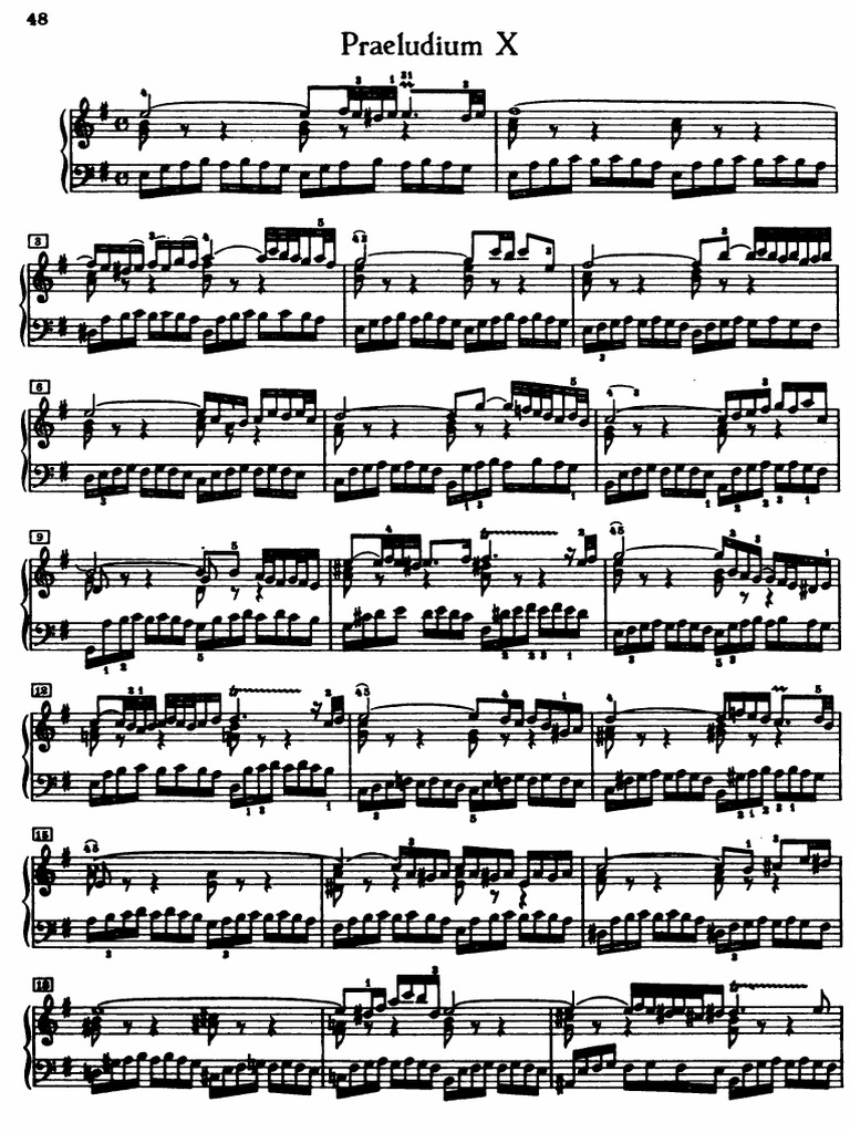 Bach Horosho Temperirovannyy Klavir Red. Kroyca Mi Minor Tom 1 | PDF