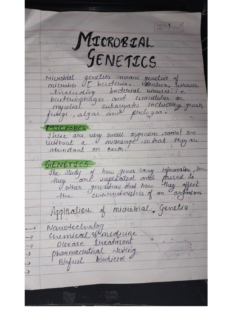 microbial genetics 6th sem biotechnology 6th sem | PDF