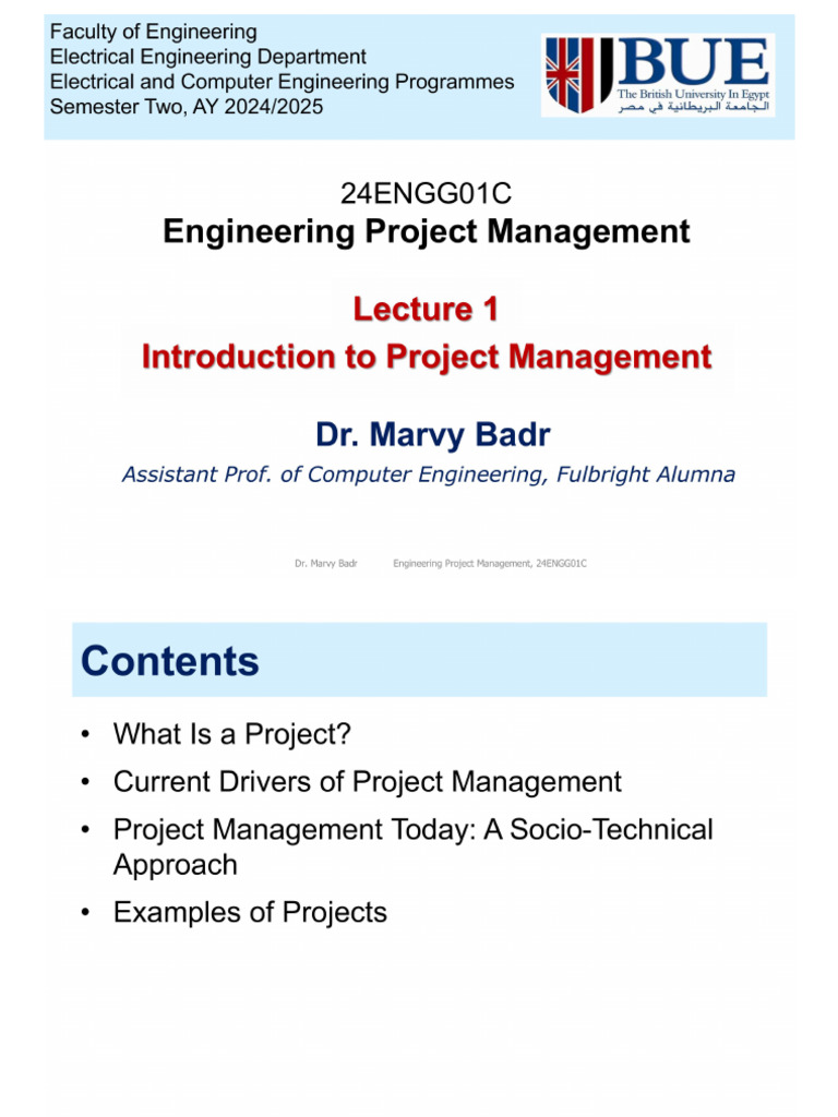 Lecture 1 - Introduction To Project Management | PDF