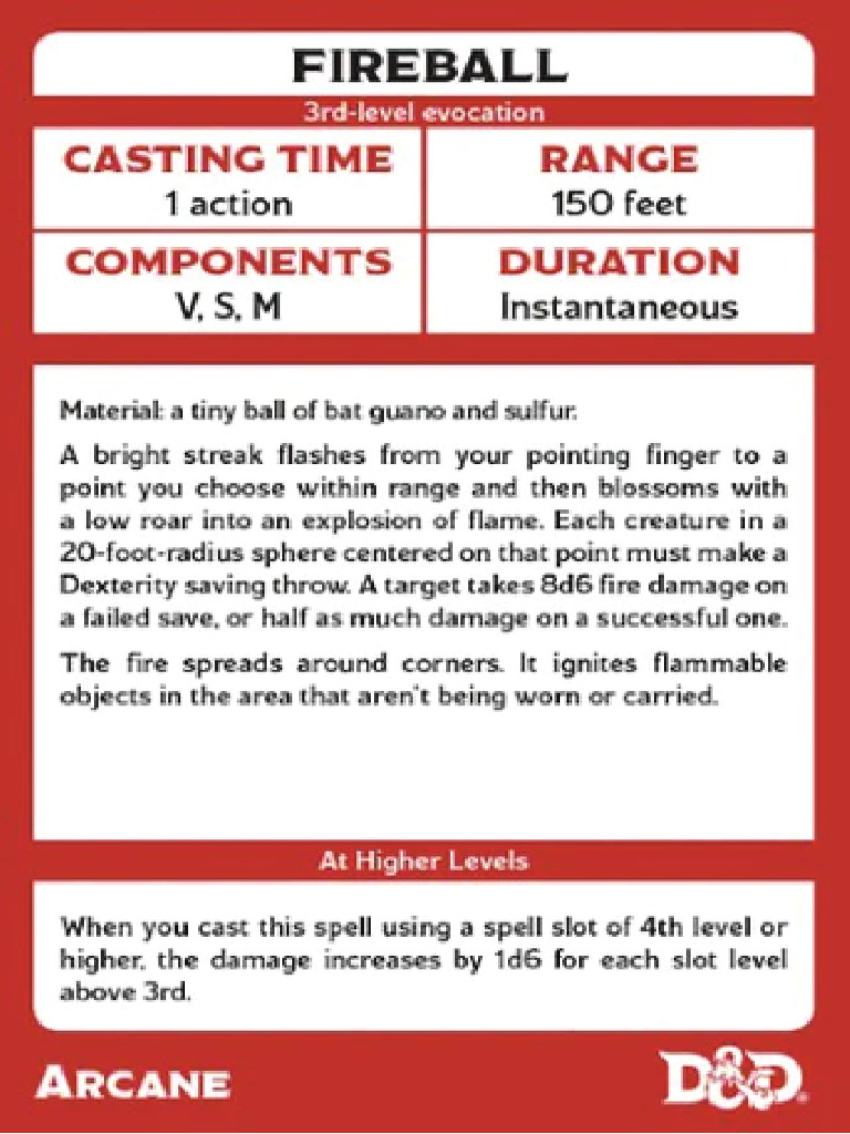 FIREBALL Card Front | PDF