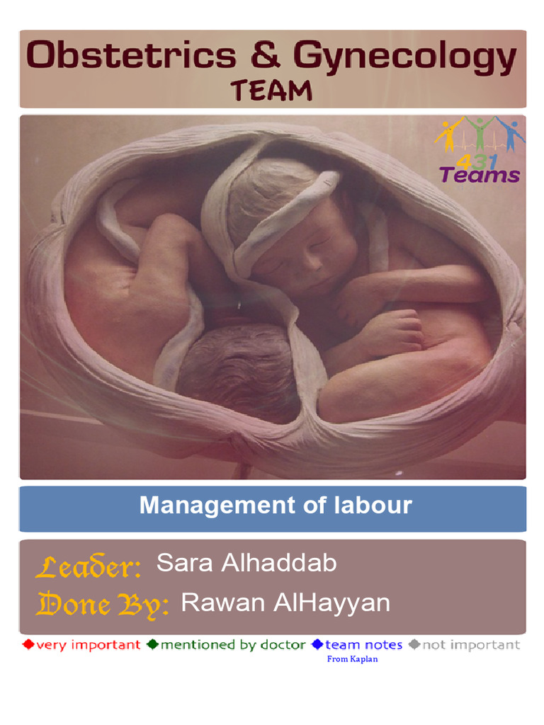 Management of Labour - V1 | PDF | Childbirth | Uterus
