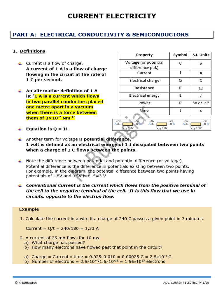 Adv. Current | PDF | P–N Junction | Electrical Resistivity And Conductivity