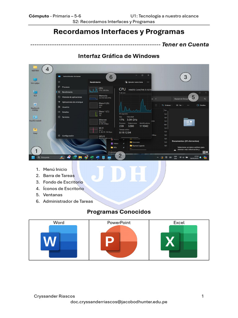 Coc Pri 5-6 U1 S2 Recordamos Interfaces y Programas | PDF