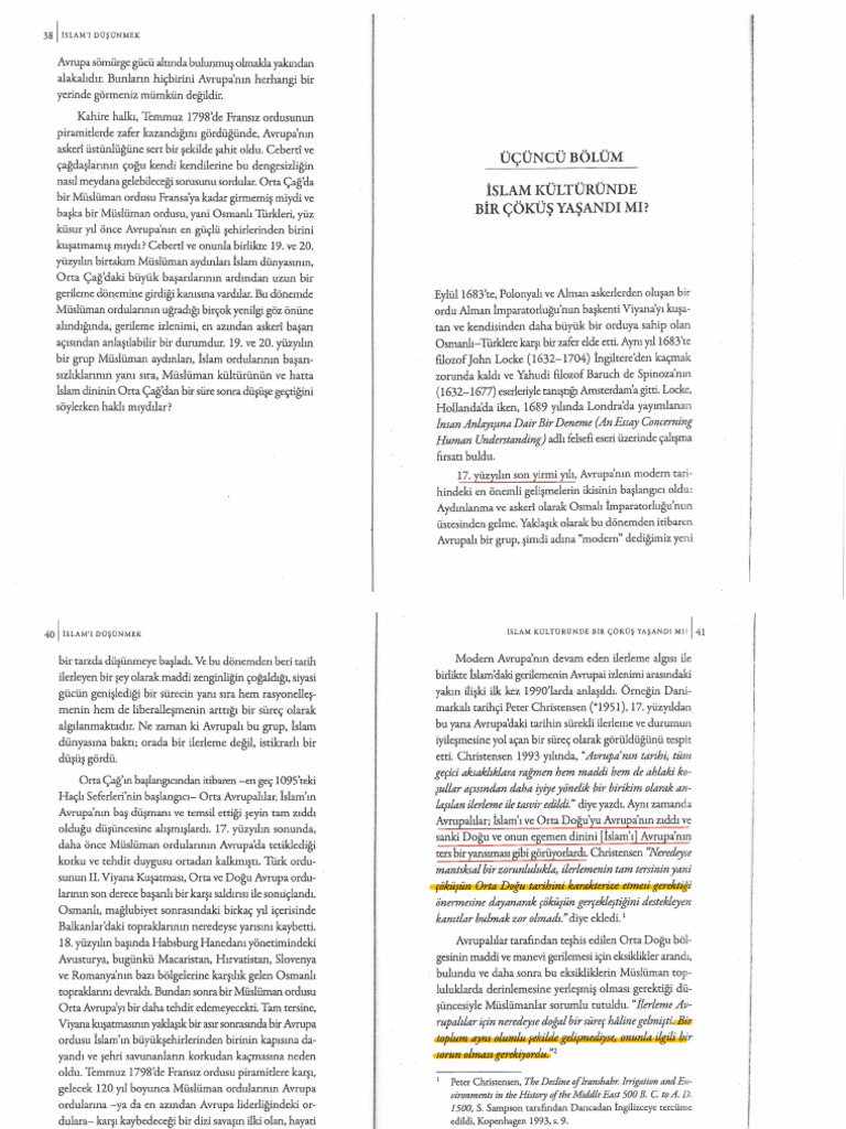 Frank Griffel İslamı Anlamak 3.Bölüm | PDF