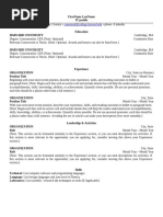 Harvard Resume Template Guide | PDF | Career & Growth