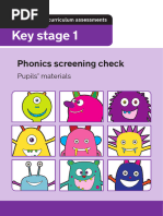 2024 Phonics Screening Check Materials | PDF | Copyright | License