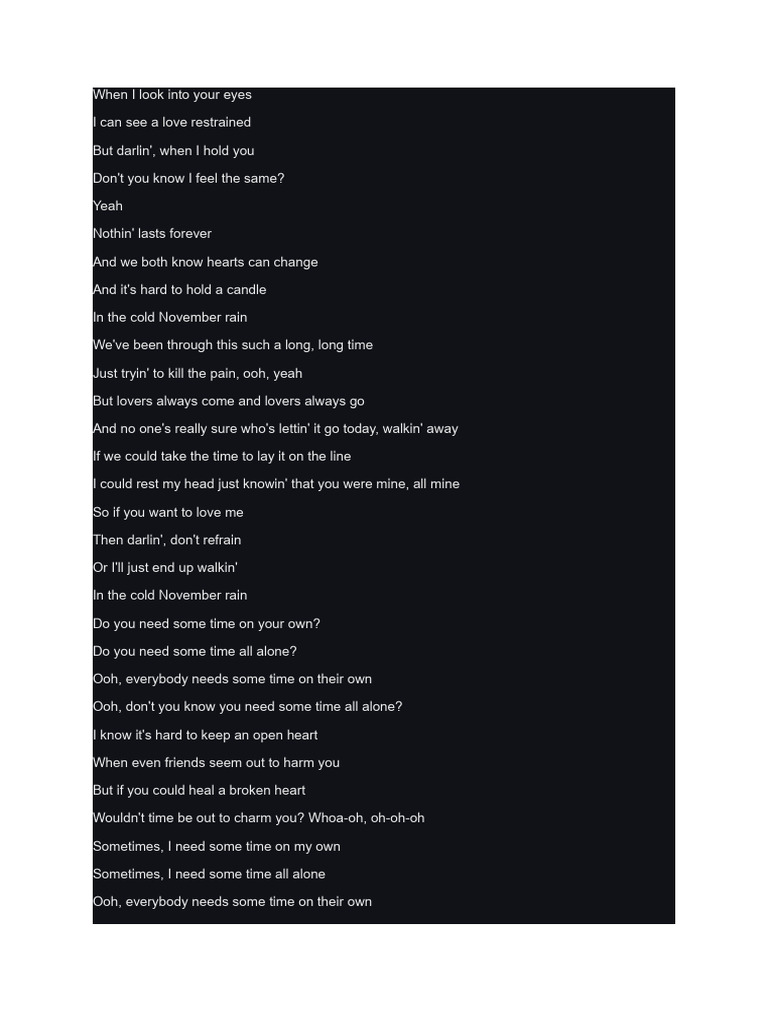 November Rain. | PDF