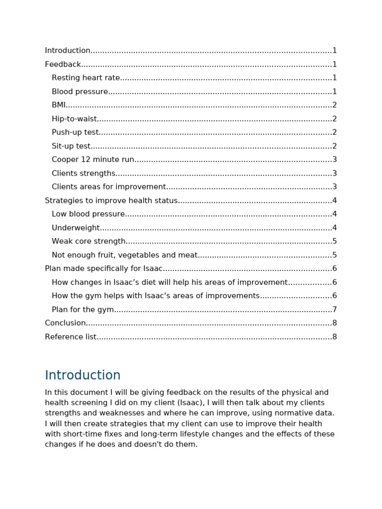 Unit 4 Task 3 Distinction | PDF | Dieting | Heart