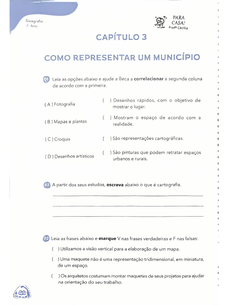 Exercício Complementar Geografia CAP 3 | PDF