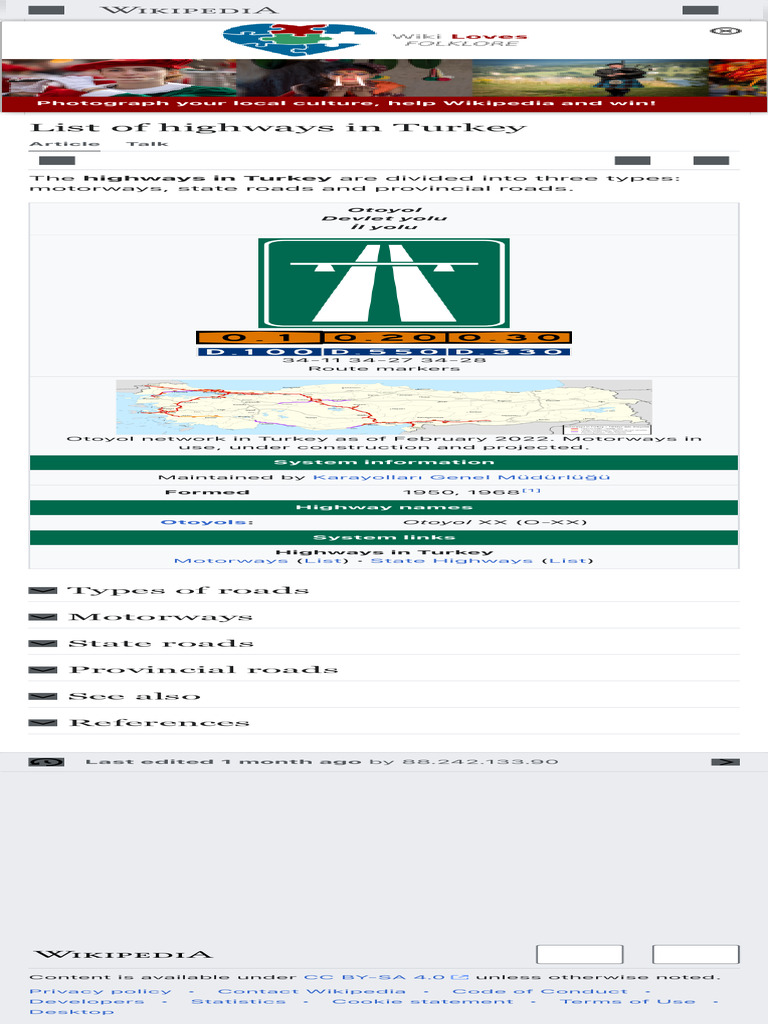 Overview of Turkey's Highways System | PDF