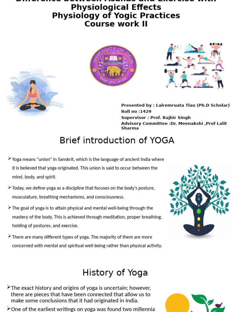 Difference Between Asanas and Exercise With Physiological Effects | PDF ...
