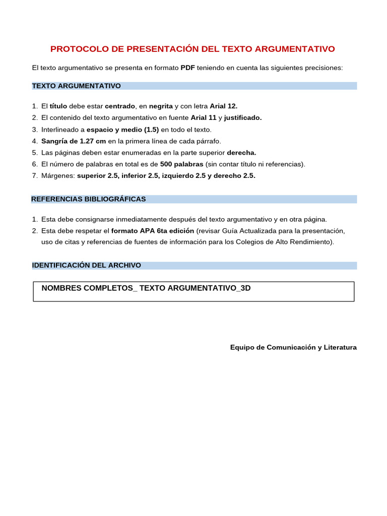 Protocolo Formato Apa | PDF