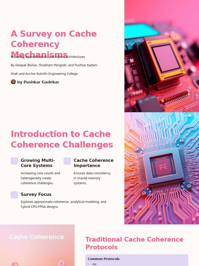 A Survey On Cache Coherency Mechanisms | PDF | Cpu Cache | Computer Science