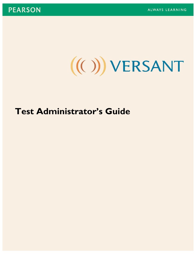 Versant Guide - Test Administrators Guide | PDF | Telephone | Zip (File ...