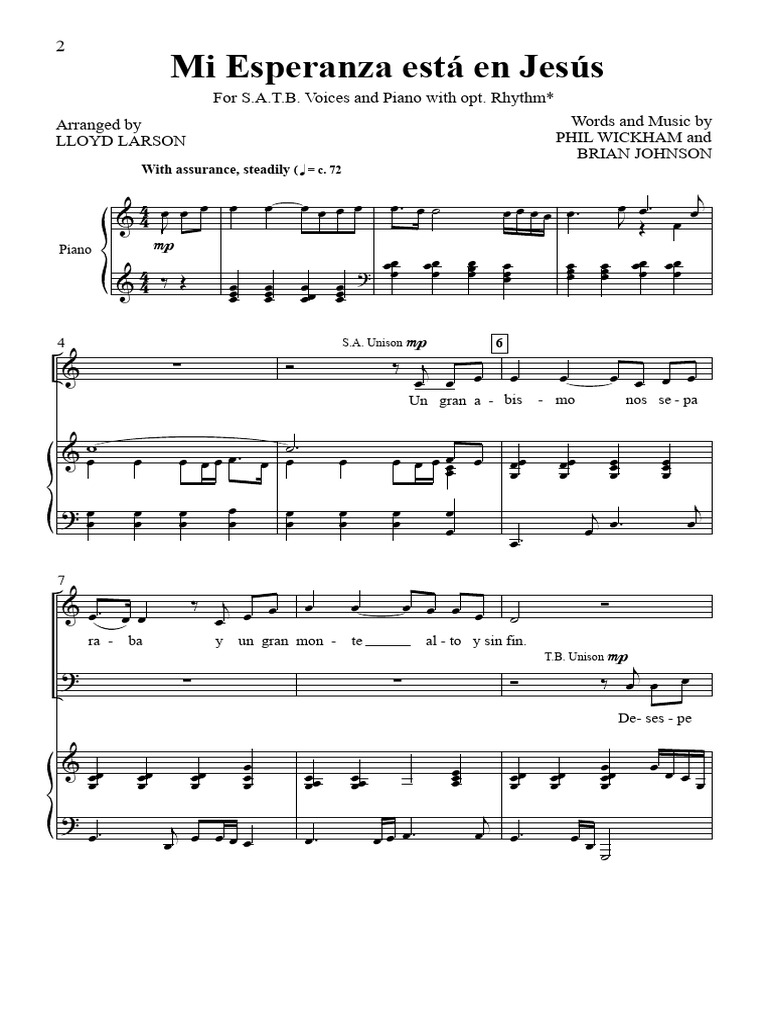 Mi Esperanza Estã¡ en JesÃºs-1 | PDF