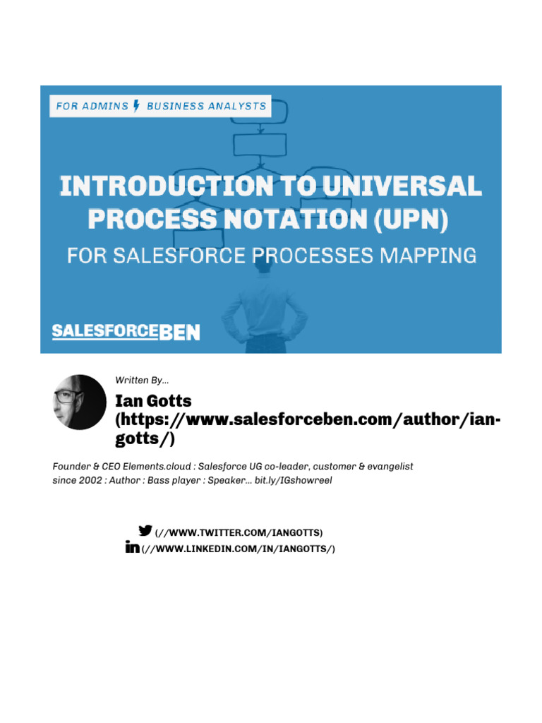 Introduction To Universal Process Notation (UPN) For Salesforce Processes Mappin | PDF | Computing