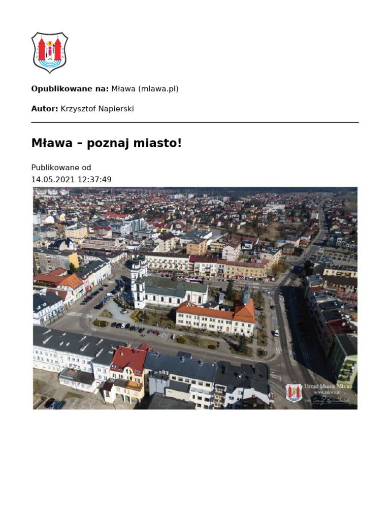 Mlawa Poznaj Miasto | PDF