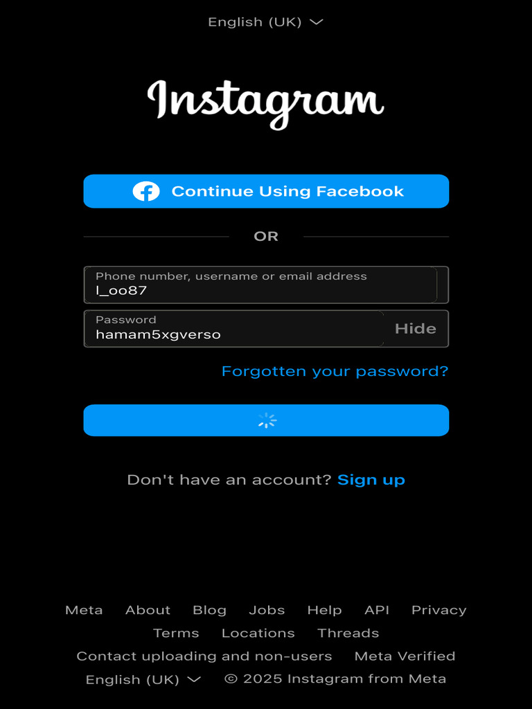 Log in - Instagram | PDF
