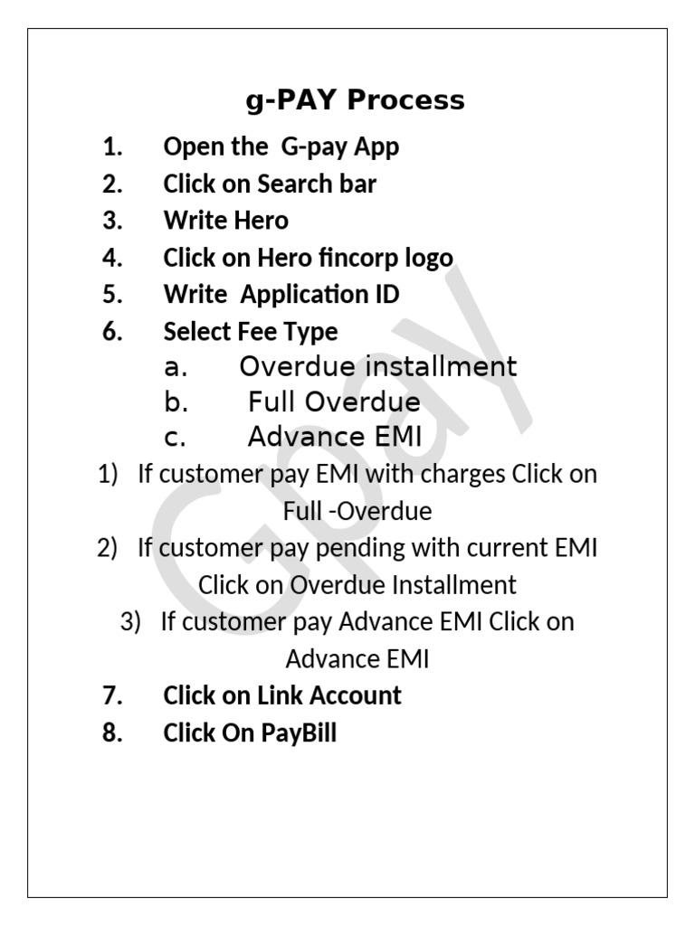 Gpay Process | PDF