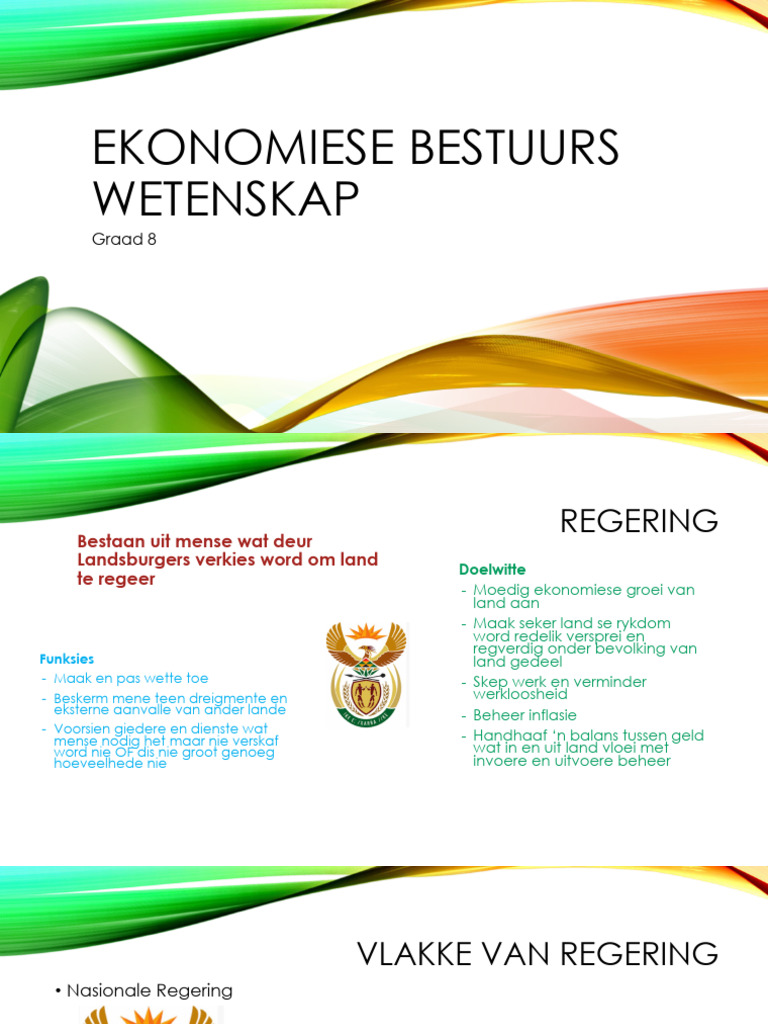 Ekonomiese Bestuurs Wetenskap kw4 | PDF