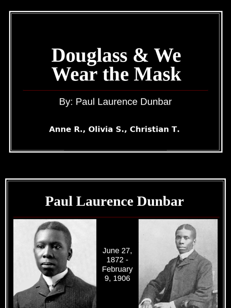 Analysis of Dunbar's "We Wear the Mask" | PDF